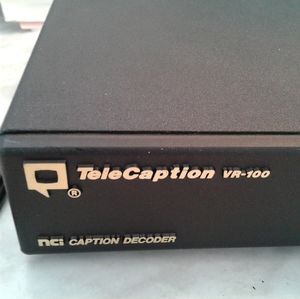 Other | Telecaption Vr10 Jbvp13020 Nci Caption Decoder With Manual | Poshmark